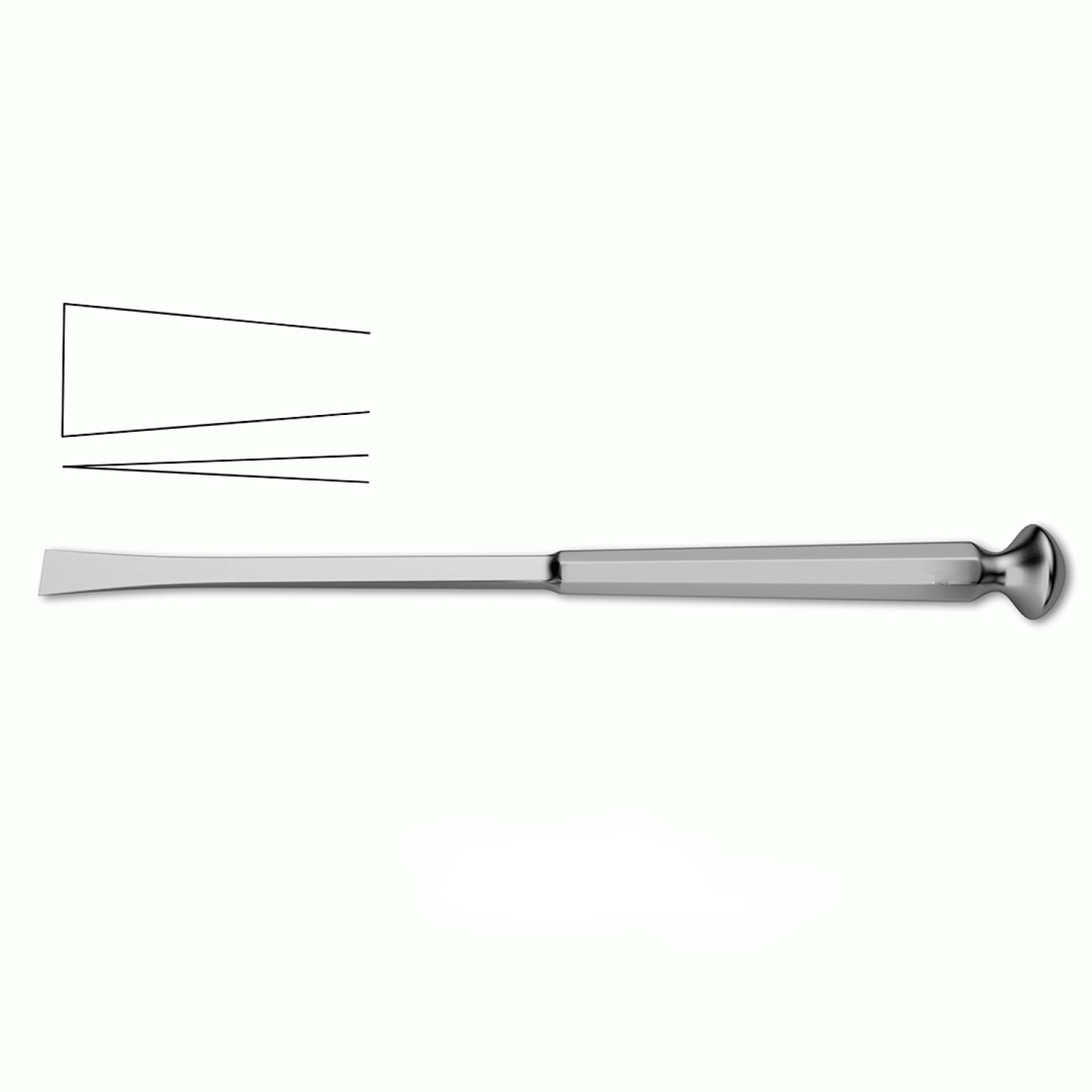 Tessier Maxillofacial Osteotome 21cm - Hardi LLC