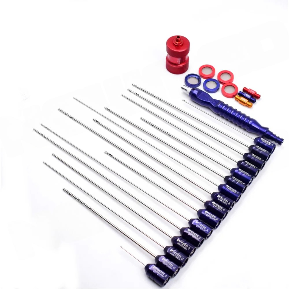 Breast Liposuction Cannula Set for Fat Injection, Harvesting ...