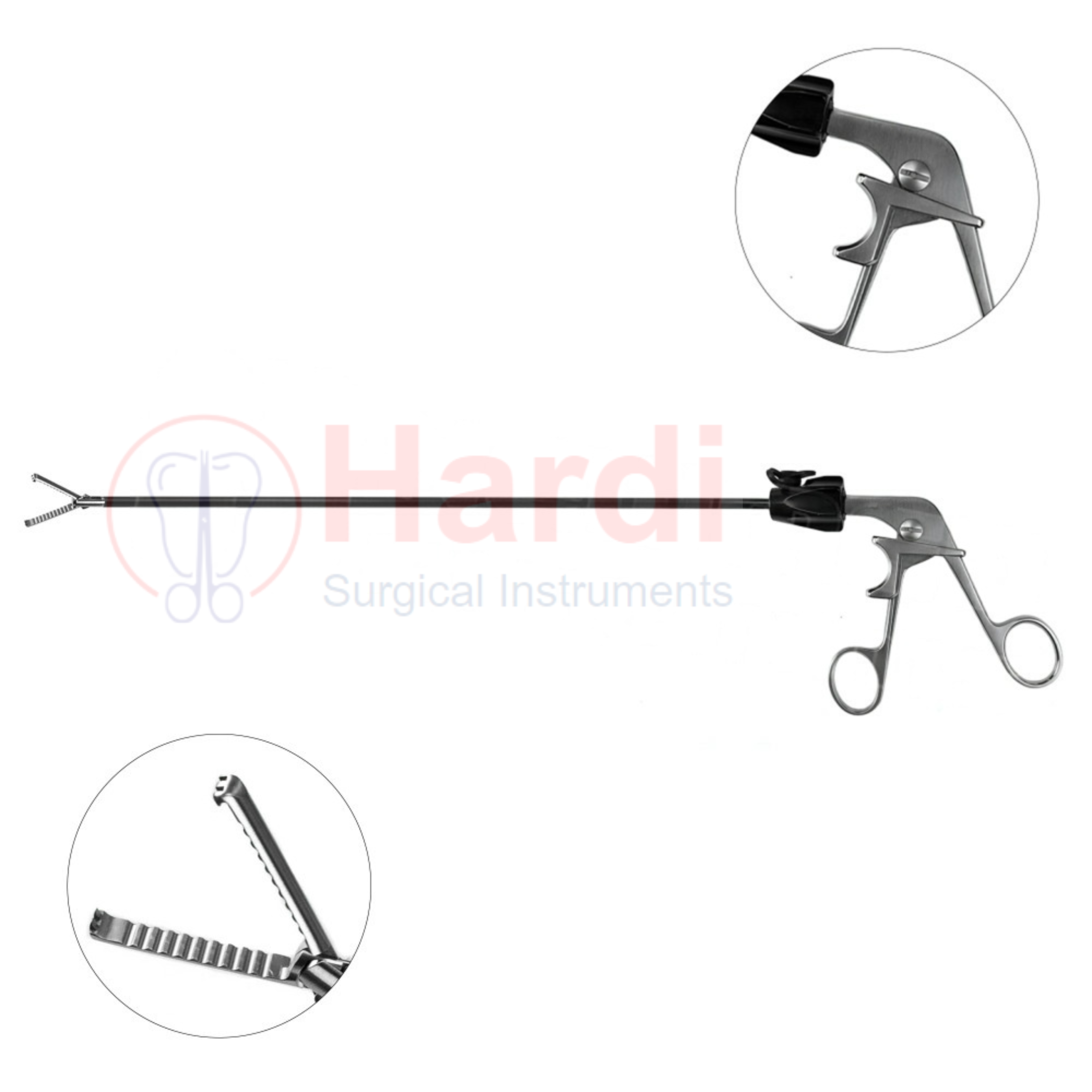 Laparoscopic Retraction Grasper, Double Action, Slide 'N' Lock - Hardi LLC