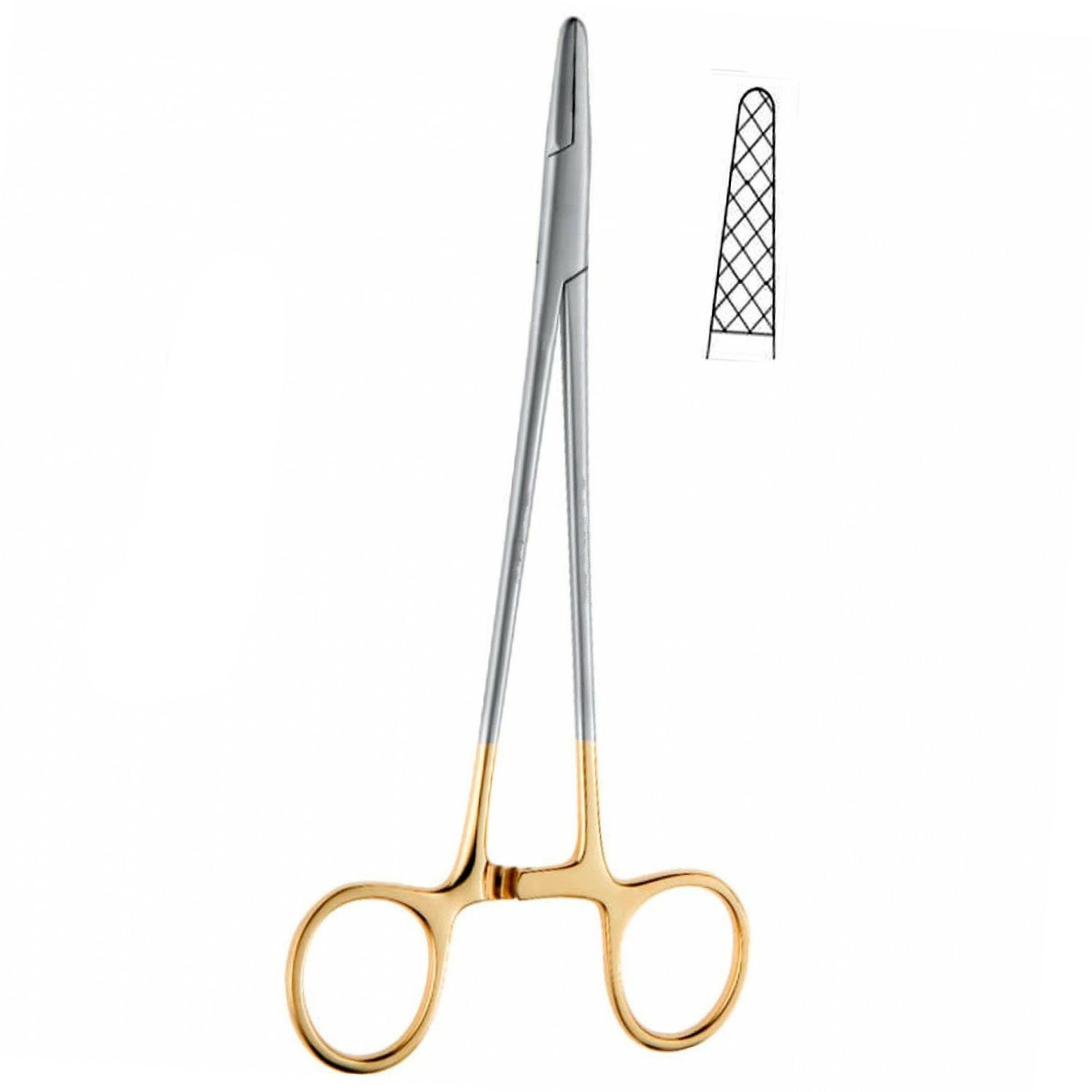 Mayo-Hegar Needle Holder - TC Serrated Jaws - Hardi LLC