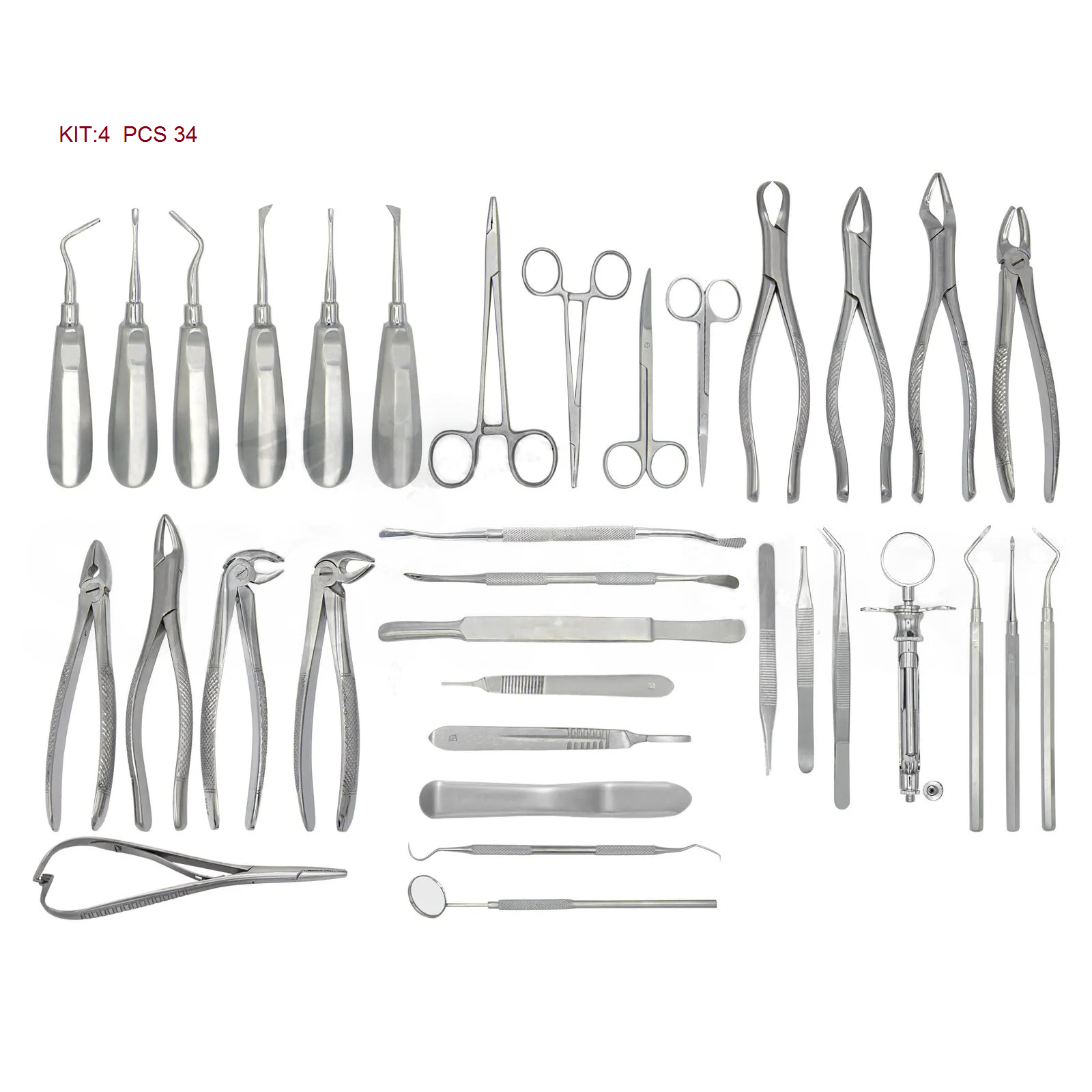 Dental Oral Surgery Instruments Kit of 24 Pcs - Hardi LLC