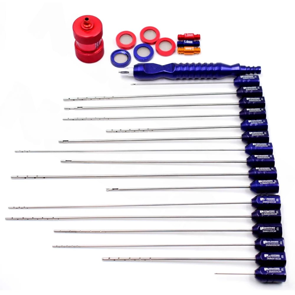 Breast Liposuction Cannula Set for Fat Injection, Harvesting ...