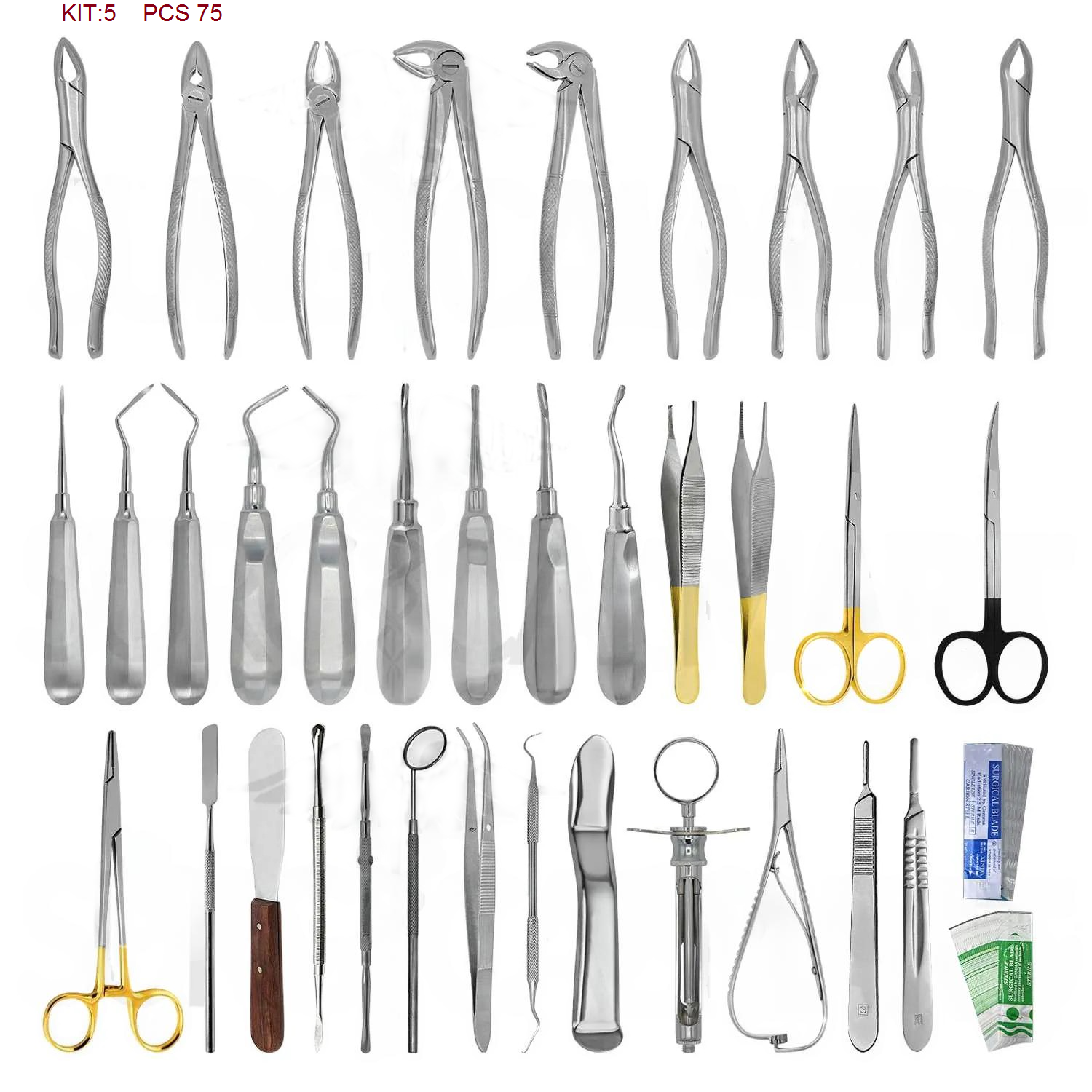 Dental Oral Surgery Instruments Kit of 24 Pcs - Hardi LLC